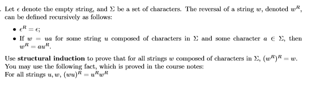Solved Let denote the empty string, and Σ be a set of | Chegg.com