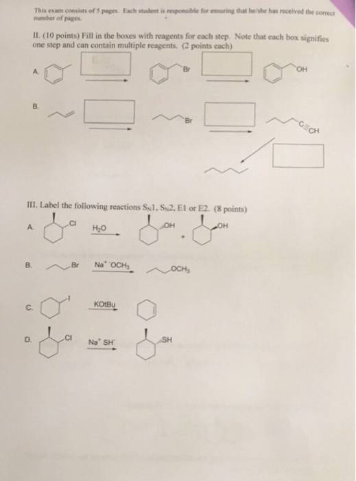 Solved Fill in the boxes with reagents for each step Note | Chegg.com