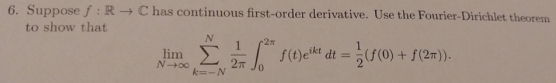 Solved Suppose f: R rightarrow C has continuous first-order | Chegg.com
