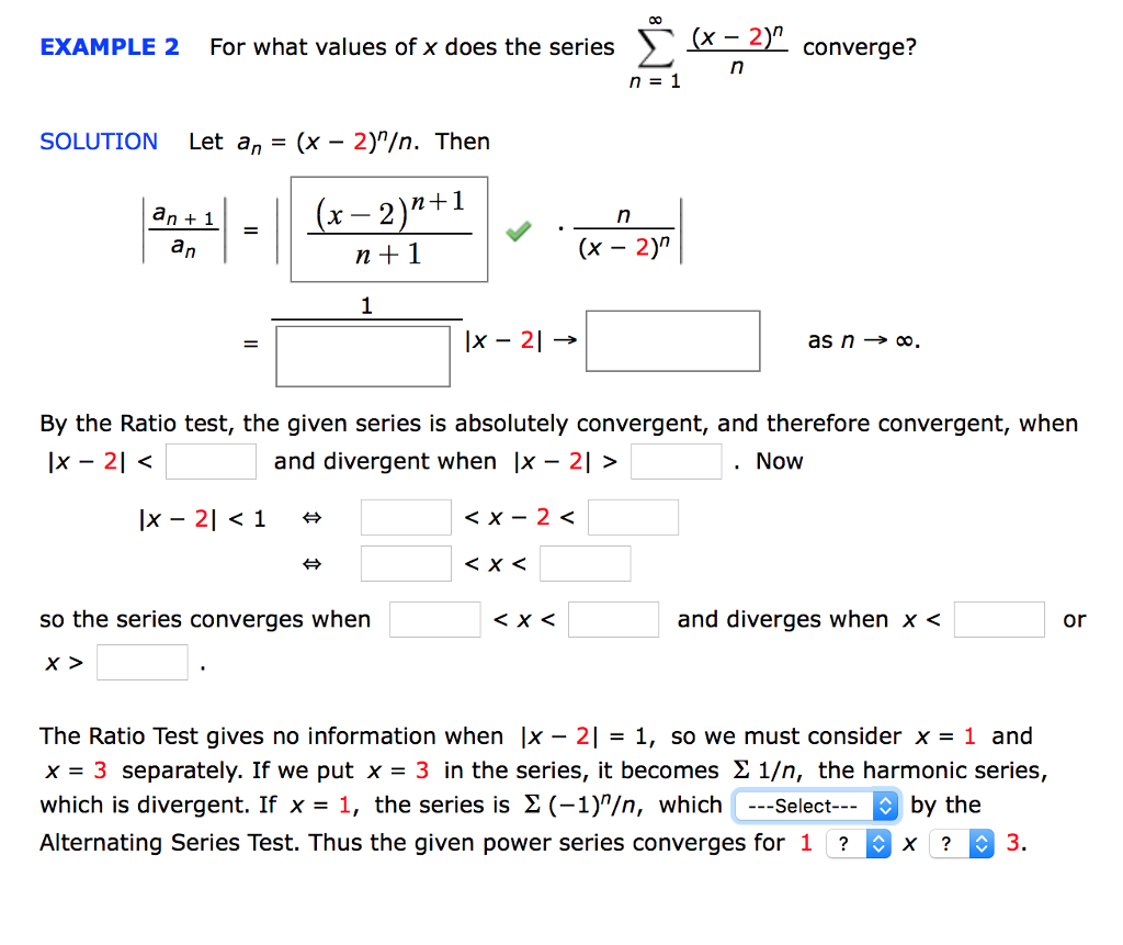 Solved EXAMPLE 2 For what values of x does the series (x-27 | Chegg.com