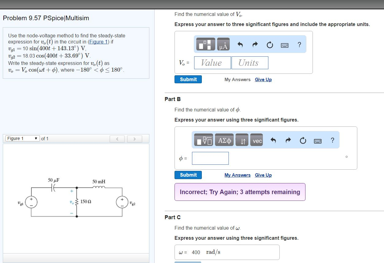 Solved Use the node-voltage method to find the steady-state | Chegg.com