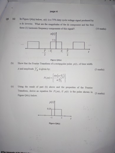 Solved page 4 Q4 (a) In Figure Q4(a) below, a de inverter. | Chegg.com
