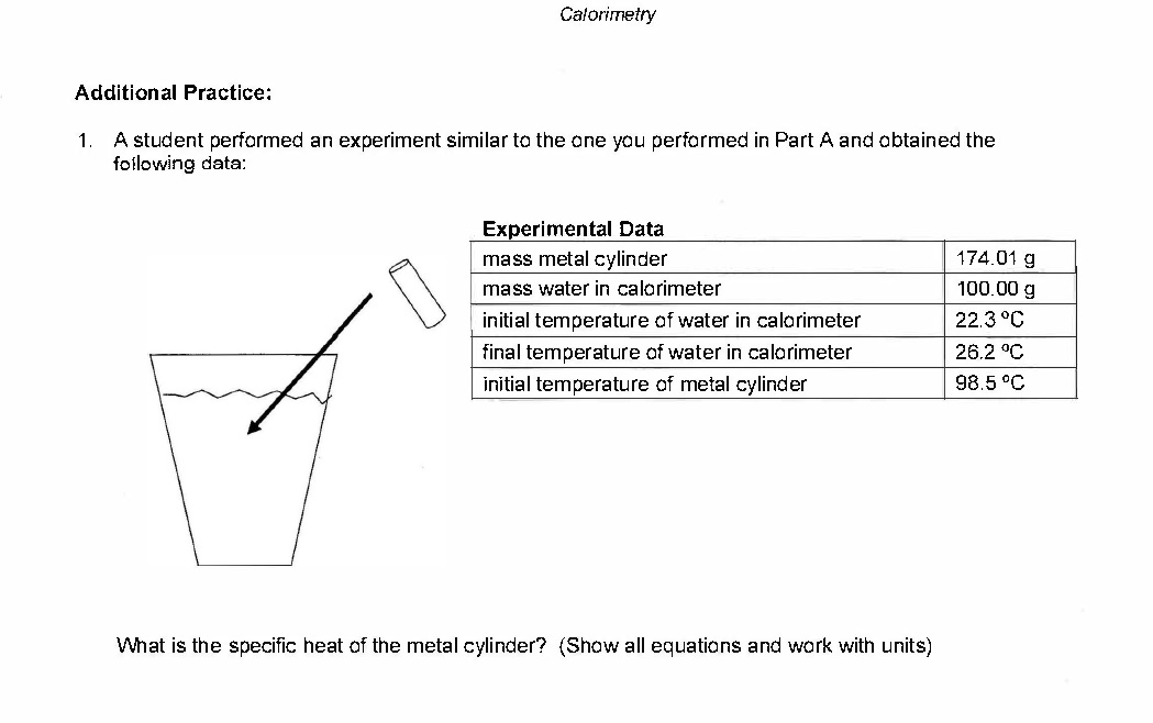 Solved A student performed an experiment similar to the one | Chegg.com