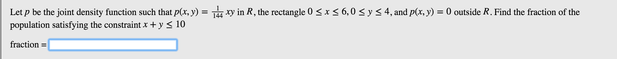 Solved Let p be the joint density function such that p(x, y) | Chegg.com Solved Let p be the joint density function such that p(x, y) | Chegg.com