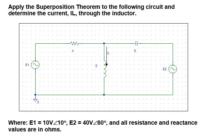 Solved Apply the Superposition Theorem to the following | Chegg.com