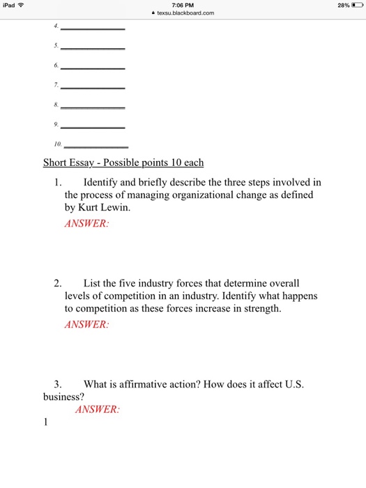 Solved iPad令 7:06 PM 28% Failure to follow instructions will | Chegg.com