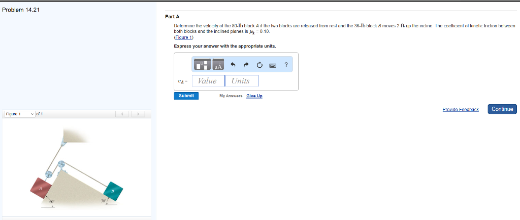 Solved Determine the velocity of the 80-lb block A if the | Chegg.com