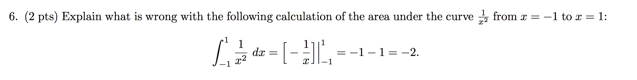 Solved Explain what is wrong with the following calculation | Chegg.com
