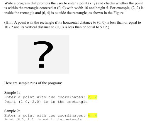 Solved Write A Program That Prompts The User To Enter A P
