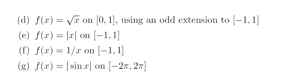 Solved 5. Without computing any Fourier series, but instead | Chegg.com