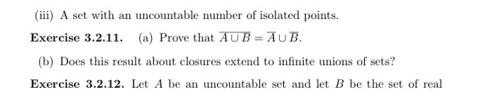 Solved A set with an uncountable number of isolated points. | Chegg.com