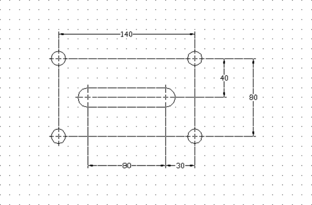 Solved Design a shape that will support the hole pattern | Chegg.com