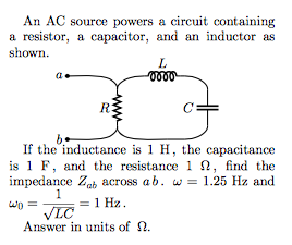 Solved An AC source powers a circuit containing a resistor, | Chegg.com