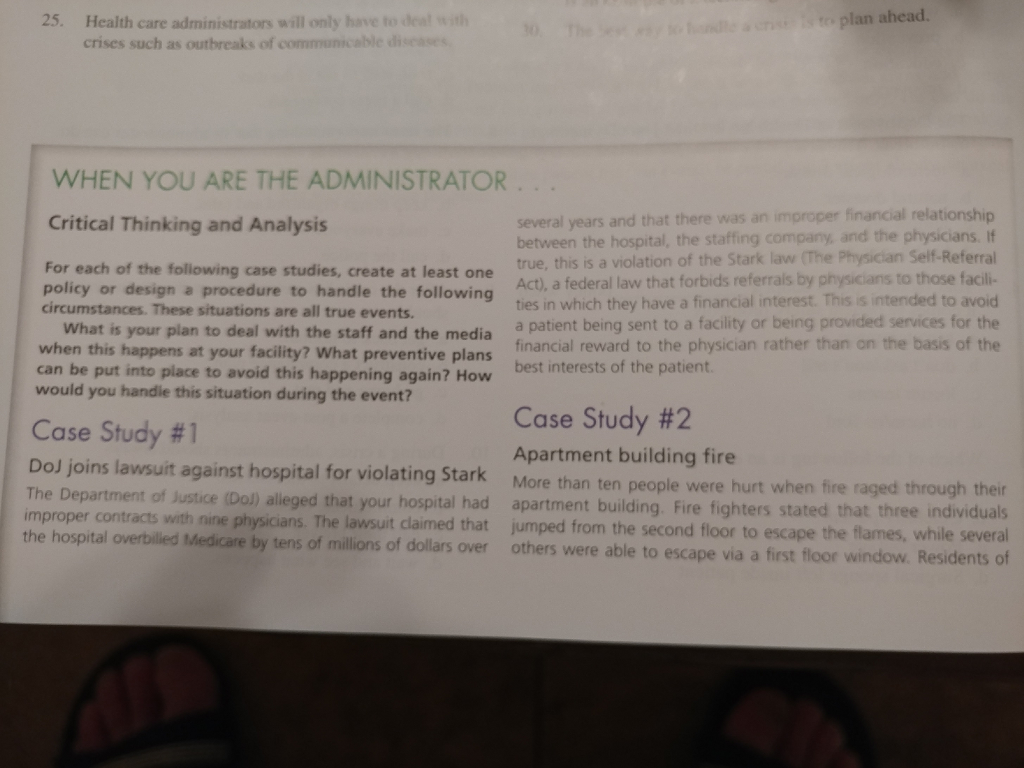 Solved Read Case Study #1, #2, #3 (Page 202-203) For each | Chegg.com