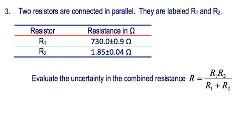 Solved Two resistors are connected in parallel. They are | Chegg.com