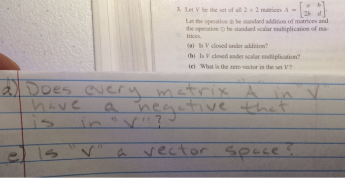 Solved Let the operation circle plus be standard addition of | Chegg.com