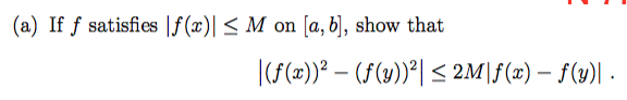 Solved (b) A non-integrable function h such that |h| is | Chegg.com
