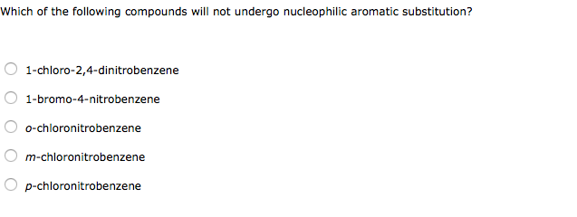 Solved Which of the following compounds will not undergo | Chegg.com