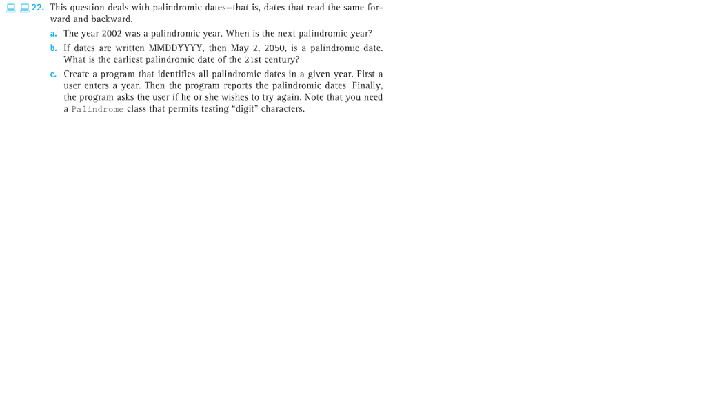 Solved This Question Deals With Palindromic Dates That Is 7551