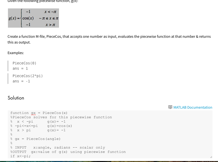 Solved Given the following piecewise function, g(x) = {-1 x | Chegg.com
