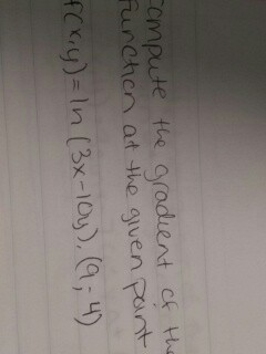 Solved Compute the gradient of the function at the given | Chegg.com