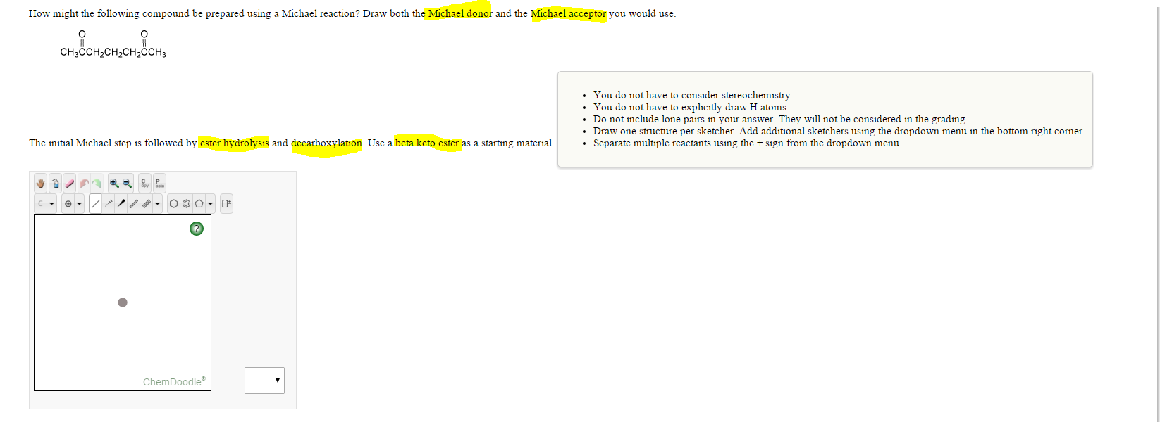 Solved How might the following compound be prepared using a | Chegg.com
