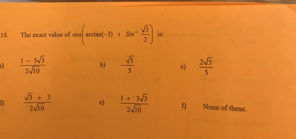 Solved and the approximate solutions Given cos ? -32 the | Chegg.com