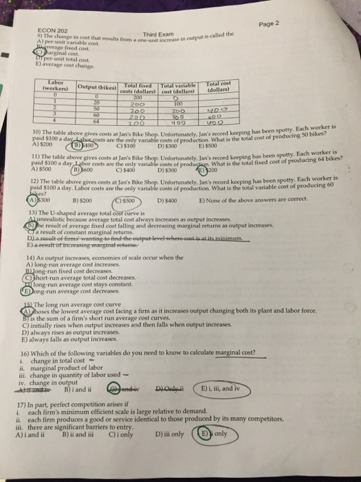 Solved The change in cost that results from a one-unit | Chegg.com