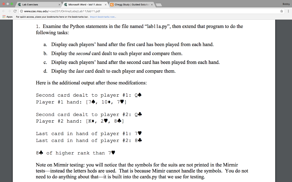 Solved Lab Exercises x f Microsoft Word lab docx x IC Chegg | Chegg.com