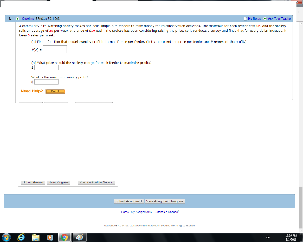 Solved My Notes Ask Your Teacher 8 3 Points Sprecalc7