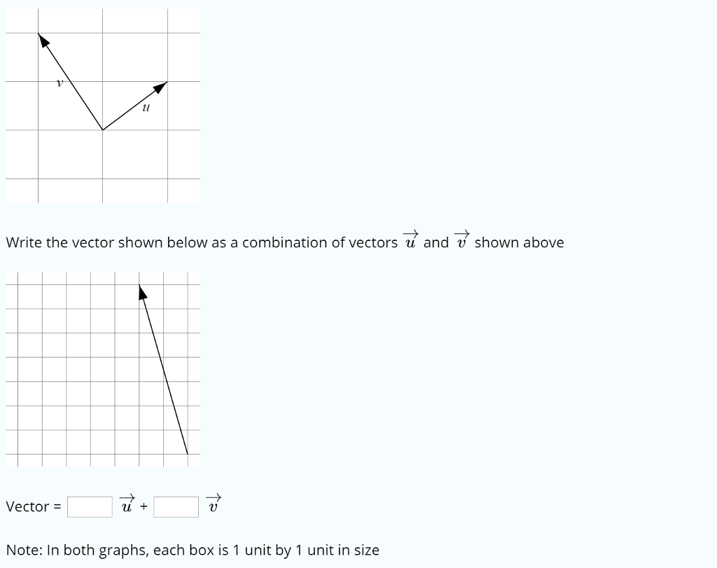 Solved Write the vector shown below as a combination of | Chegg.com Solved Write the vector shown below as a combination of | Chegg.com