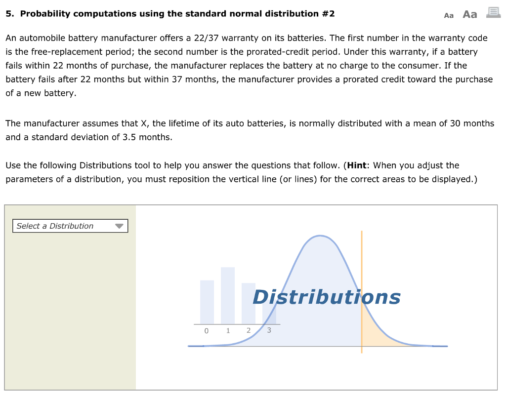 Solved 5. Probability computations using the standard normal | Chegg.com