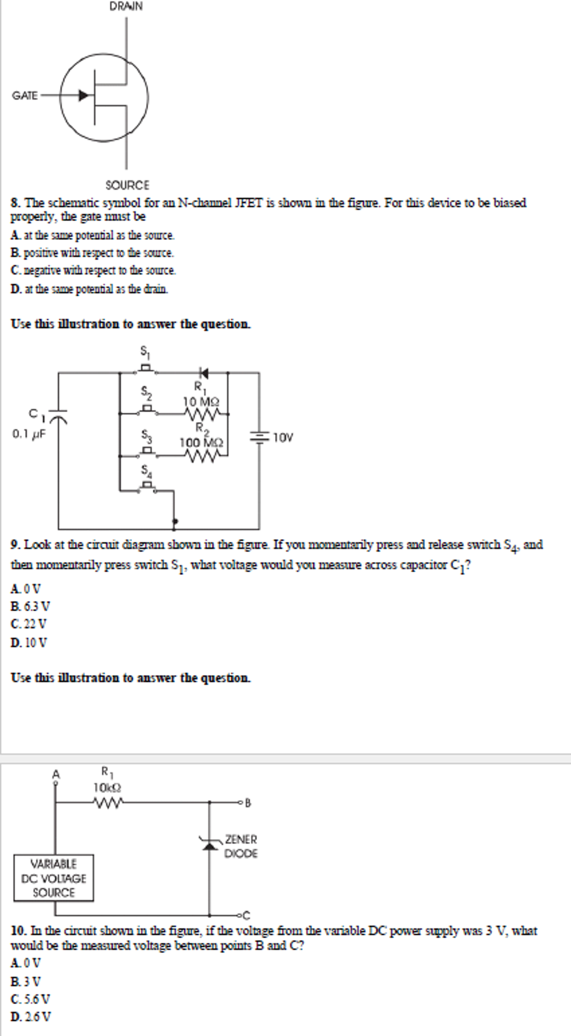 Solved The schematic symbol for an N-channel JFET is shown | Chegg.com