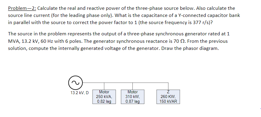 Solved Calculate the real and reactive power of the | Chegg.com