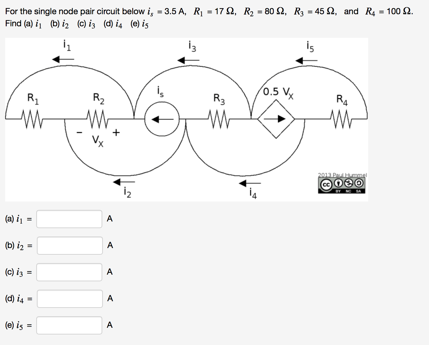 Solved For the single node pair circuit below is = 3.5 A, | Chegg.com