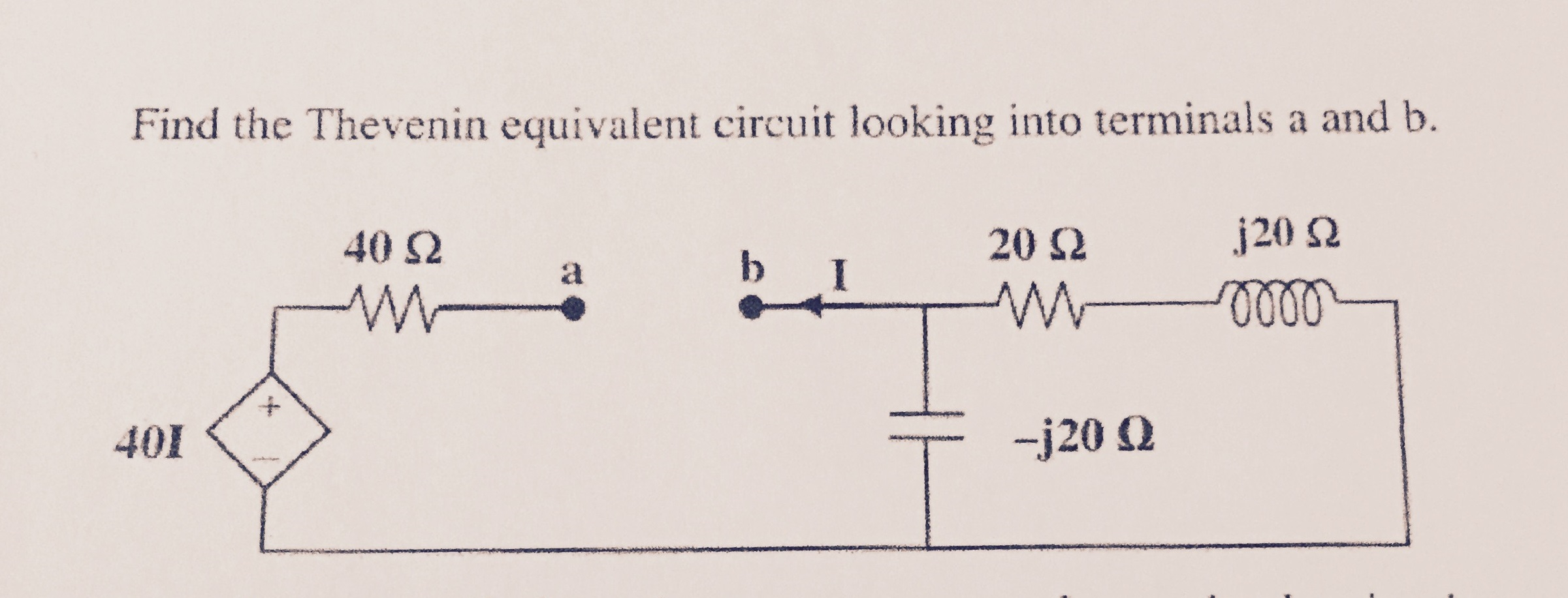 Solved Find the Thevenin equivalent circuit looking into | Chegg.com