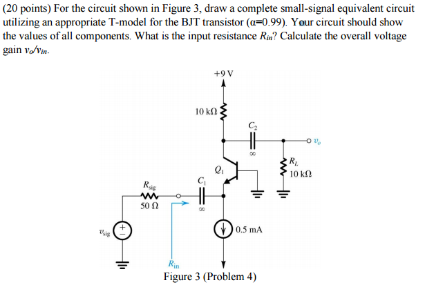 Solved For the circuit shown in Figure 3, draw a complete | Chegg.com
