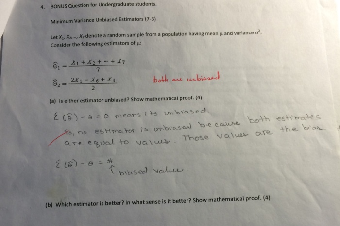Solved BONUS Question for Undergraduate students. Minimum | Chegg.com