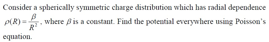 Consider a spherically symmetric charge distribution | Chegg.com