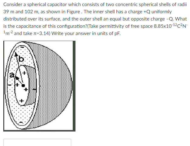 Solved Consider a spherical capacitor which consists of two | Chegg.com
