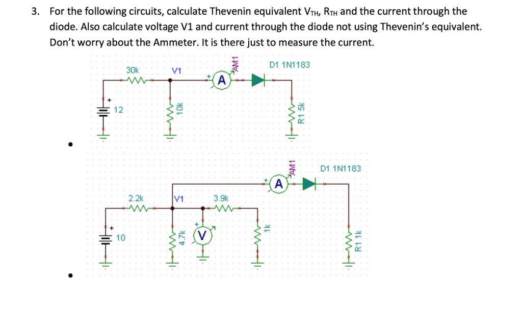 Solved For the following circuits, calculate Thevenin | Chegg.com