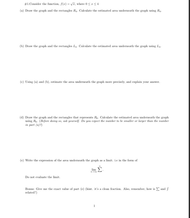 Solved L4 Is Called The Left Endpoint Approximation Or