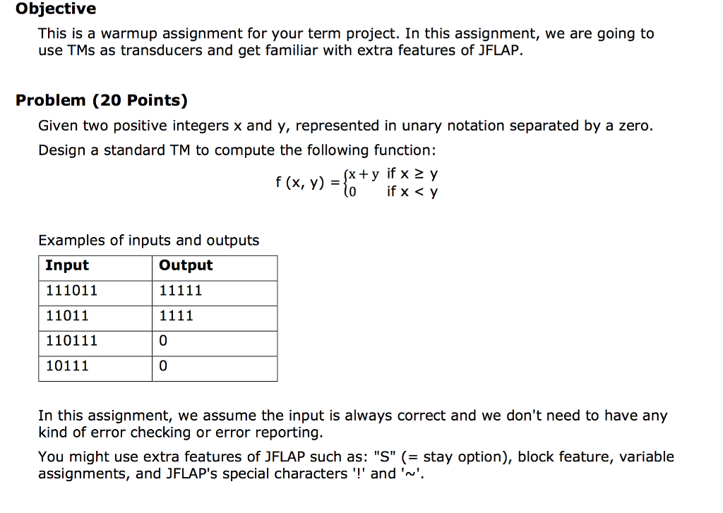 Objective This is a warmup assignment for your term | Chegg.com