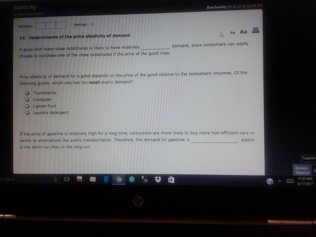 Solved A good with many close substitutes is likely to have | Chegg.com