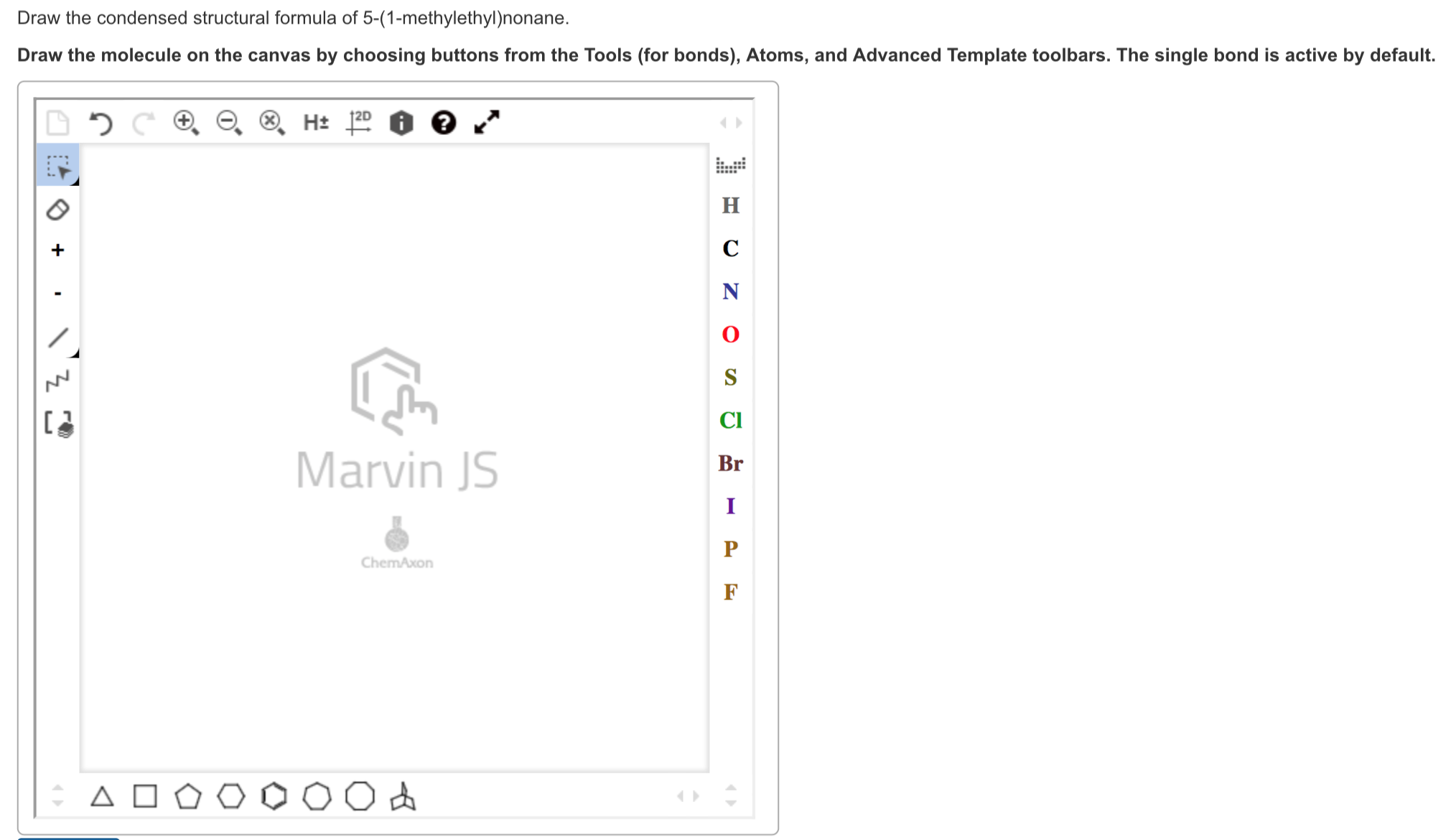 Nonane Structural Formula