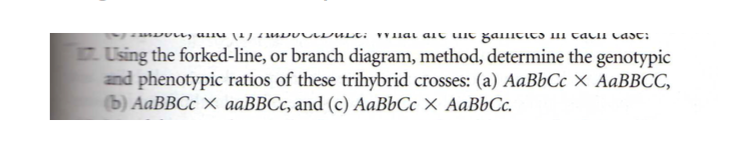Solved Using the forked-line, or branch diagram, method, | Chegg.com