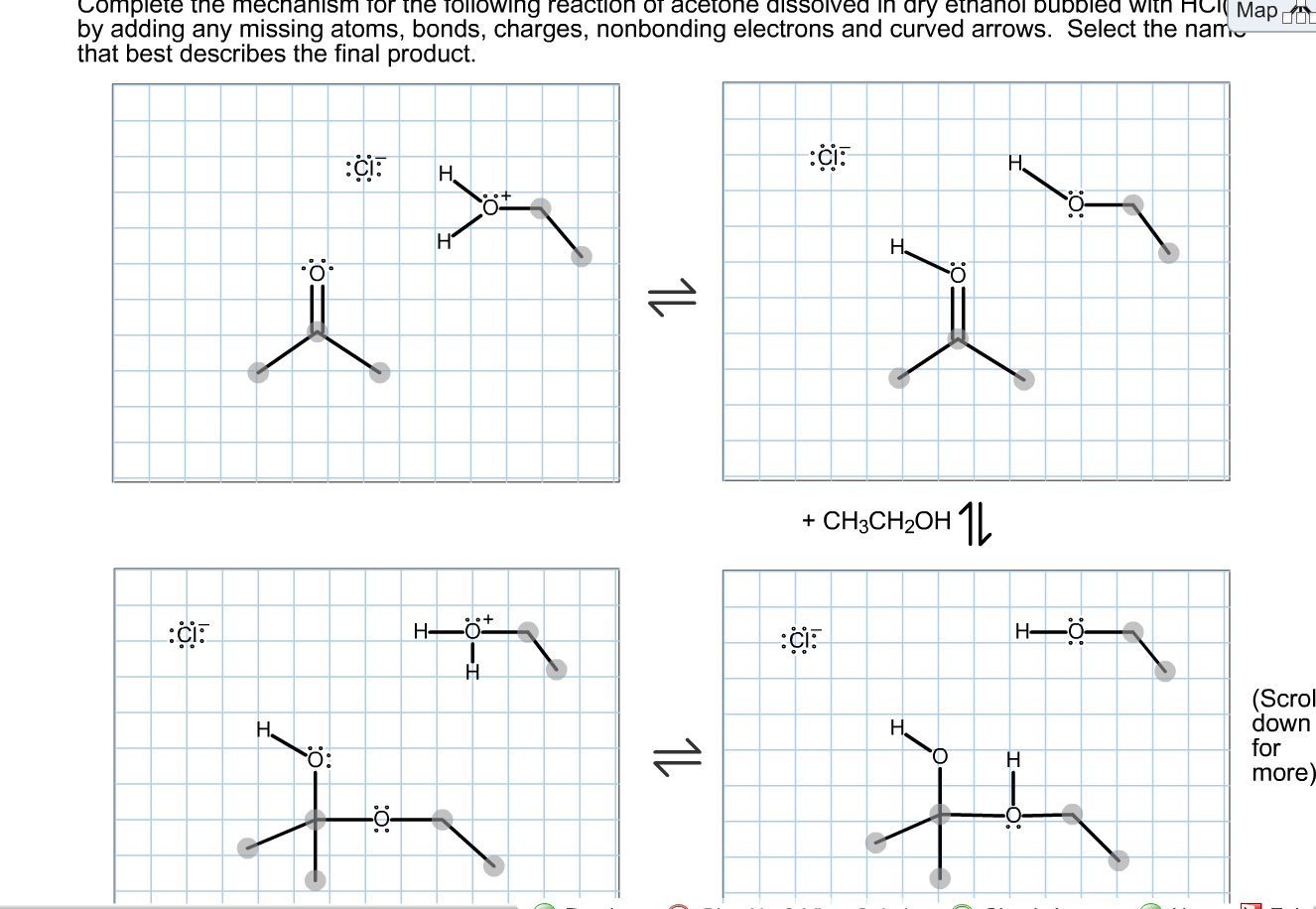 Solved Complete the mechanism for the following reaction of | Chegg.com