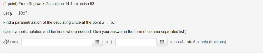 Solved 1 Point From Rogawski 2e Section 14 4 Exercise 53
