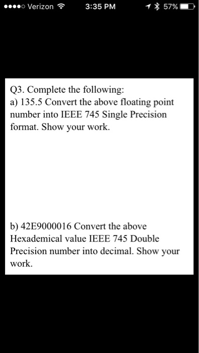 Solved Complete the following: 135.5 Convert the above | Chegg.com