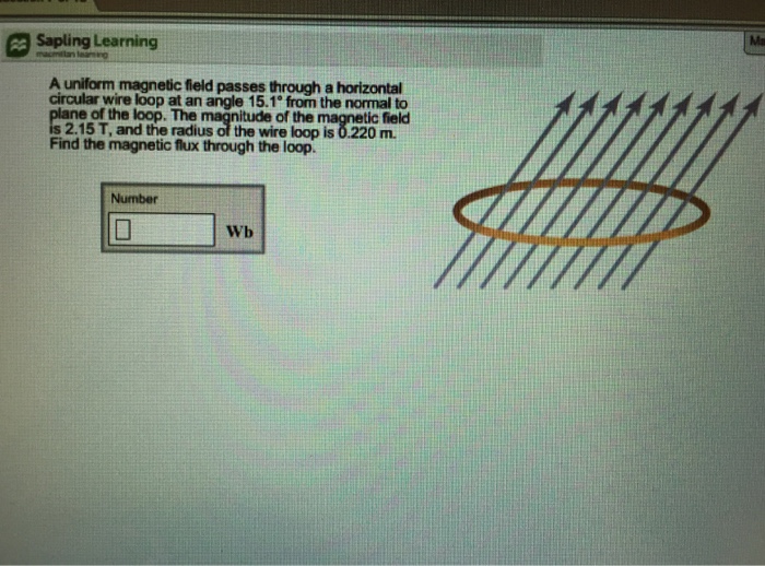Solved A uniform magnetic field passes through a horizontal | Chegg.com